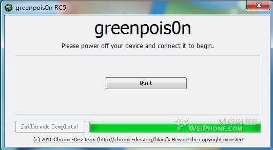 绿毒Greenpois0n RC5 Windows版越狱教程_手机_西部e网